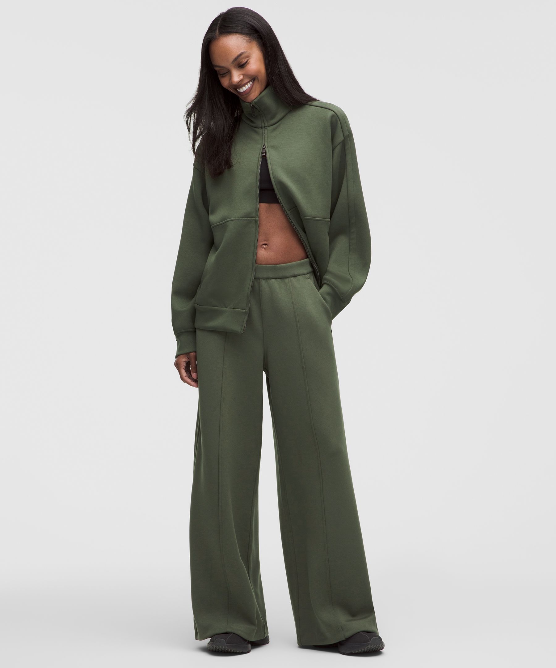 LULULEMON smooth spacer high-rise wide-leg pant
